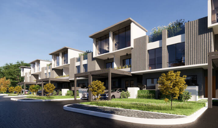 Prices and Spaces of Trio Gardens Compound - Pioneer Property